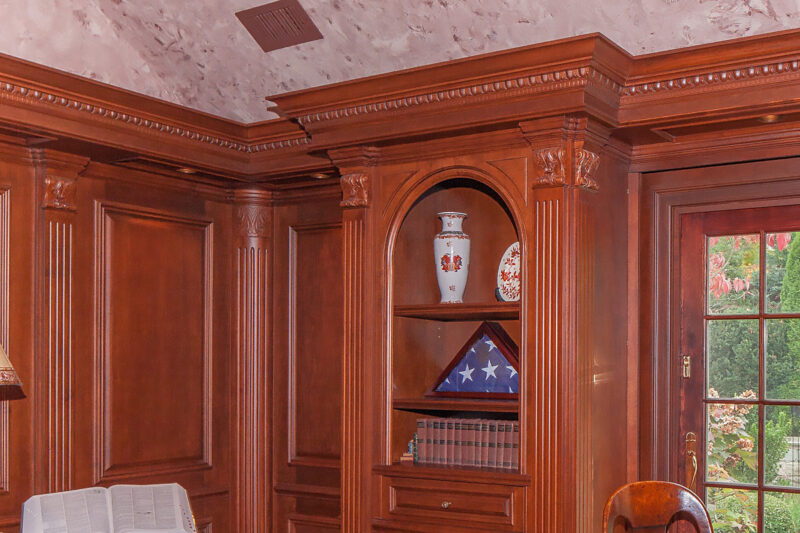 3.Finely Detailed English Paneled Study – Rob Kron Custom Living